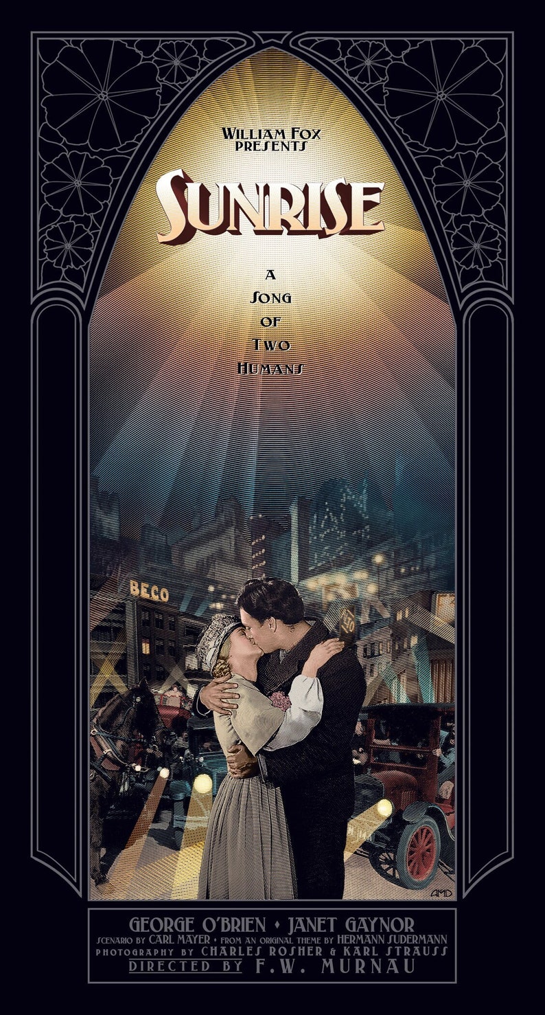 SUNRISE: A Song of Two Humans Poster, 1927 FW Murnau Film With George O ...