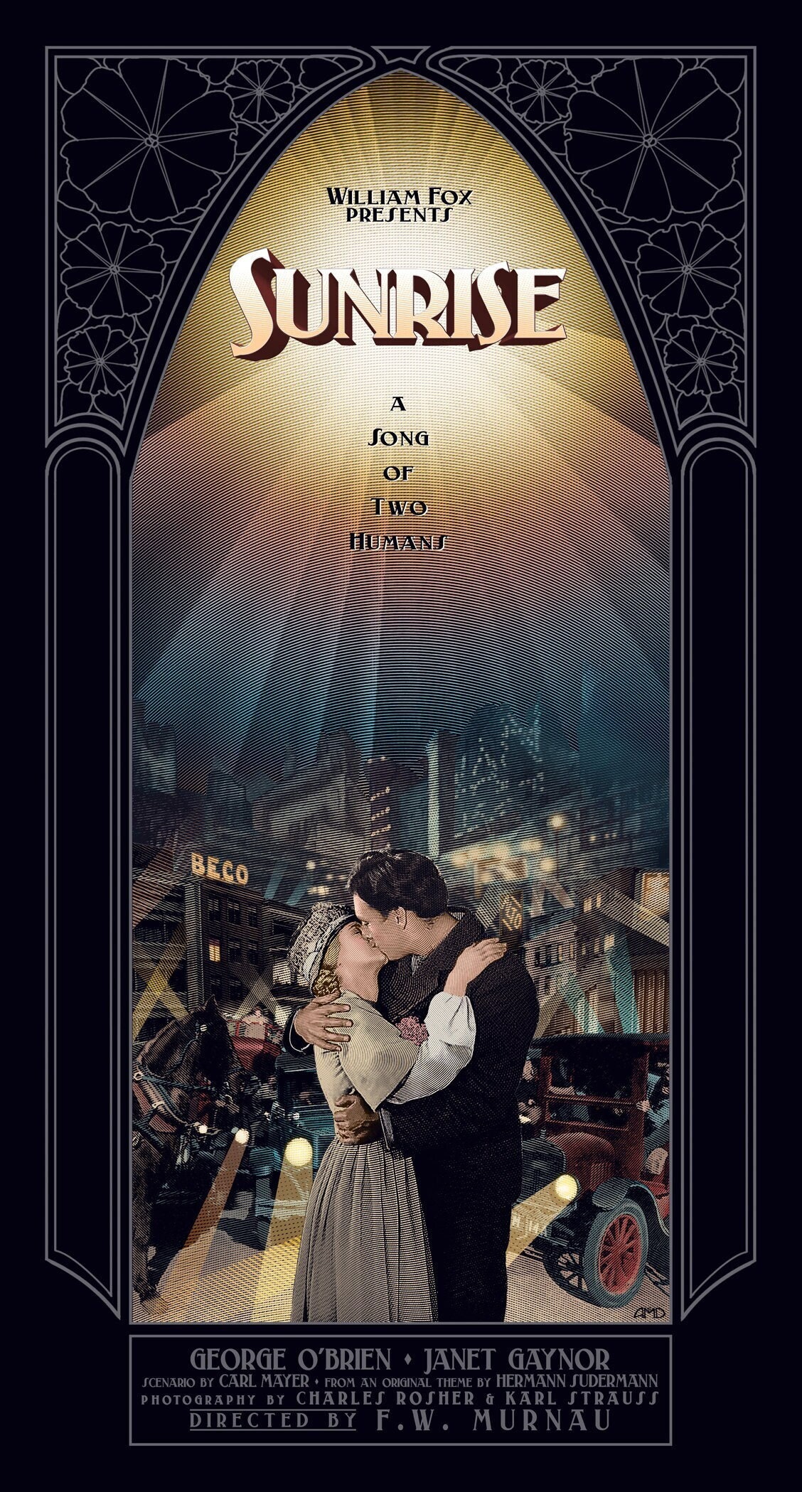 SUNRISE: A Song of Two Humans Poster, 1927 FW Murnau Film With George O ...