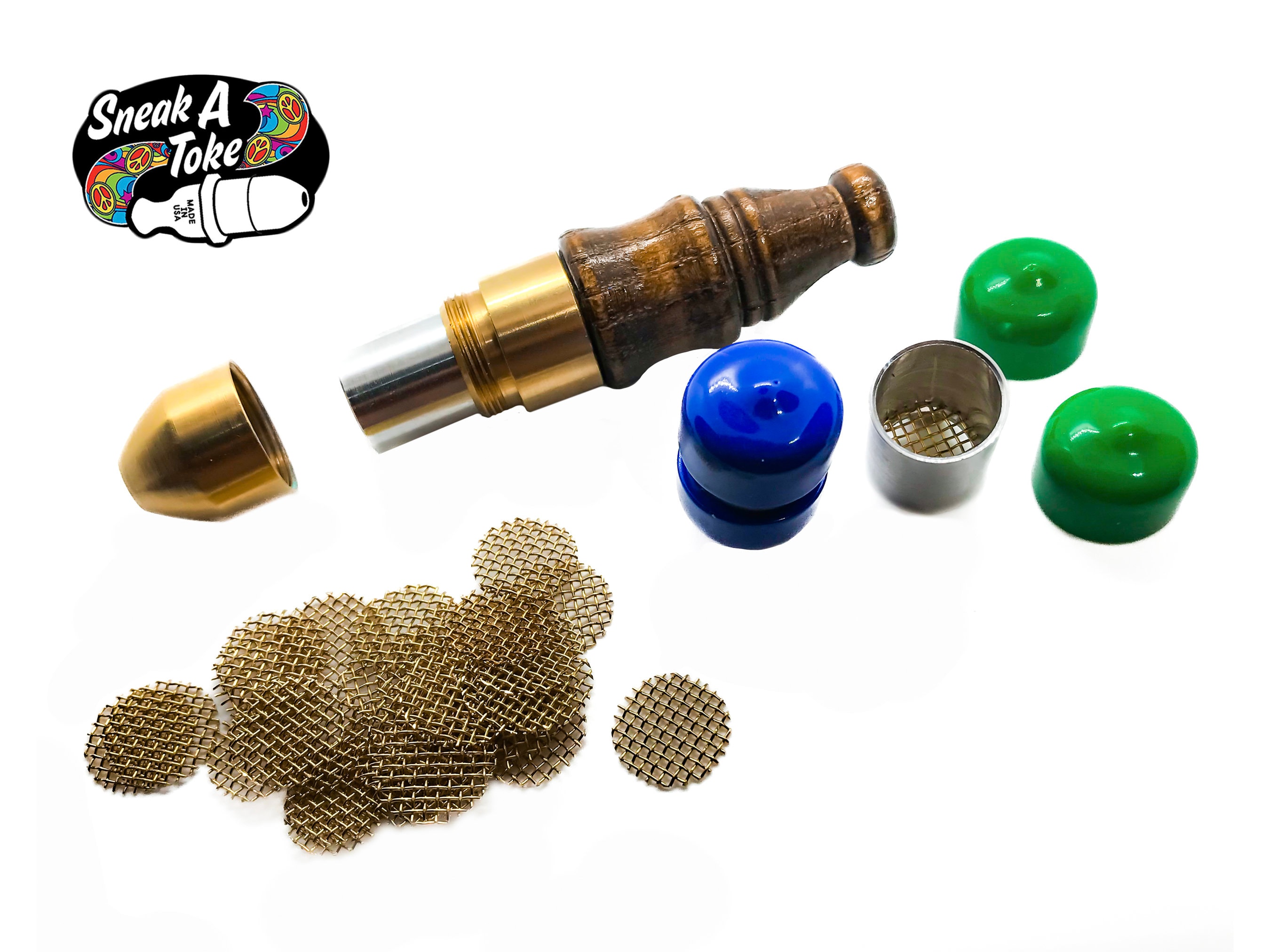 Brass & Oak Pipe W/accessories - Etsy