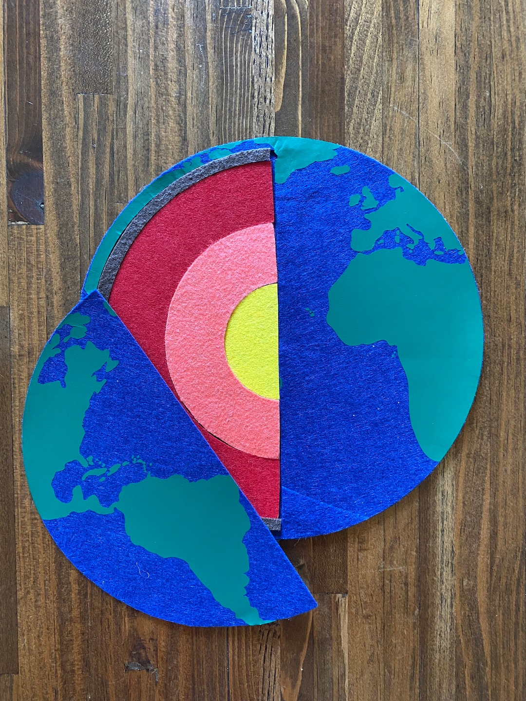 Felt Layers of the Earth, Seasonal Montessori Inspired Learning - Etsy
