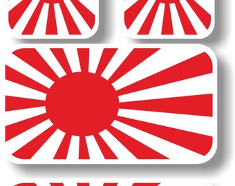Rising sun sticker | Etsy