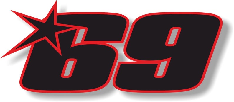 Vinyl sticker/decal Riders Race Number Hayden 69 | Etsy
