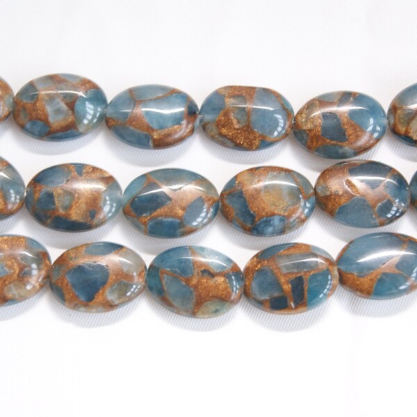 Flat Gemstone Beads - Etsy