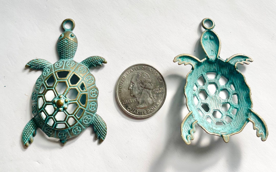 Brass Turtle 56x38x10mm Pendant---1 Piece/3 Pcs/10 Pcs - Etsy