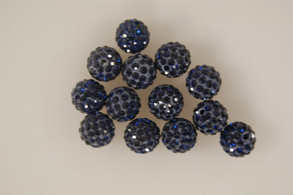 Buy 10pcs 6mm 8mm 10mm 12mm 14mm Blue Bling Spacer Crystal Rhinestone Pave Ball Beads 11 Online in India Etsy
