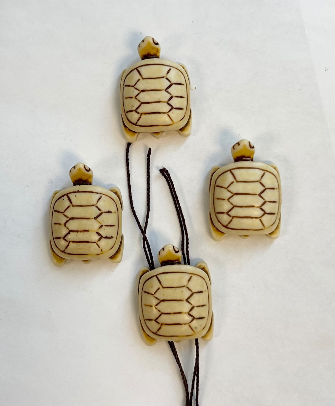 Carved Bone Turtle Two Holes 30x22x11mm Bone Beads -- 1/3/10 Pcs - Etsy