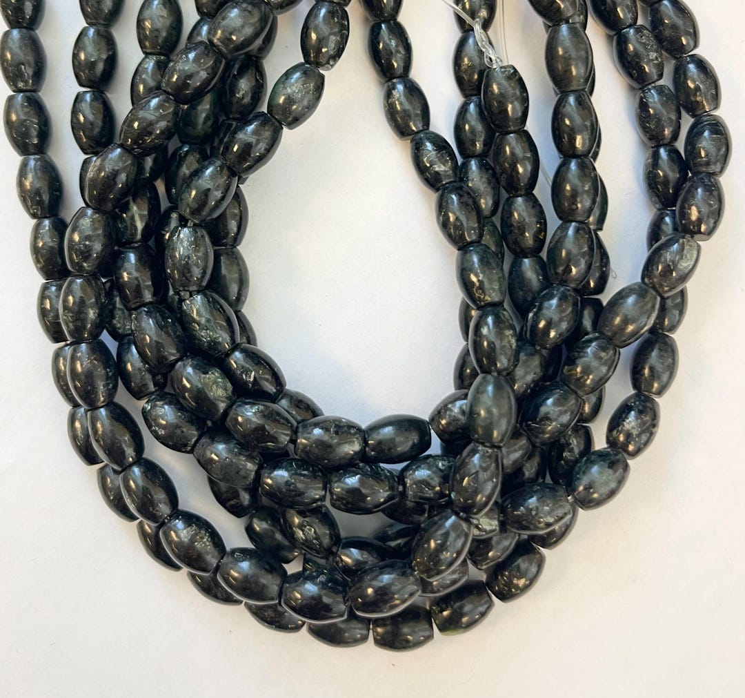 Meteorites 11x8mm Oval Shaped Natural Gemstone Bead~ -15.5 Inch Strand ...