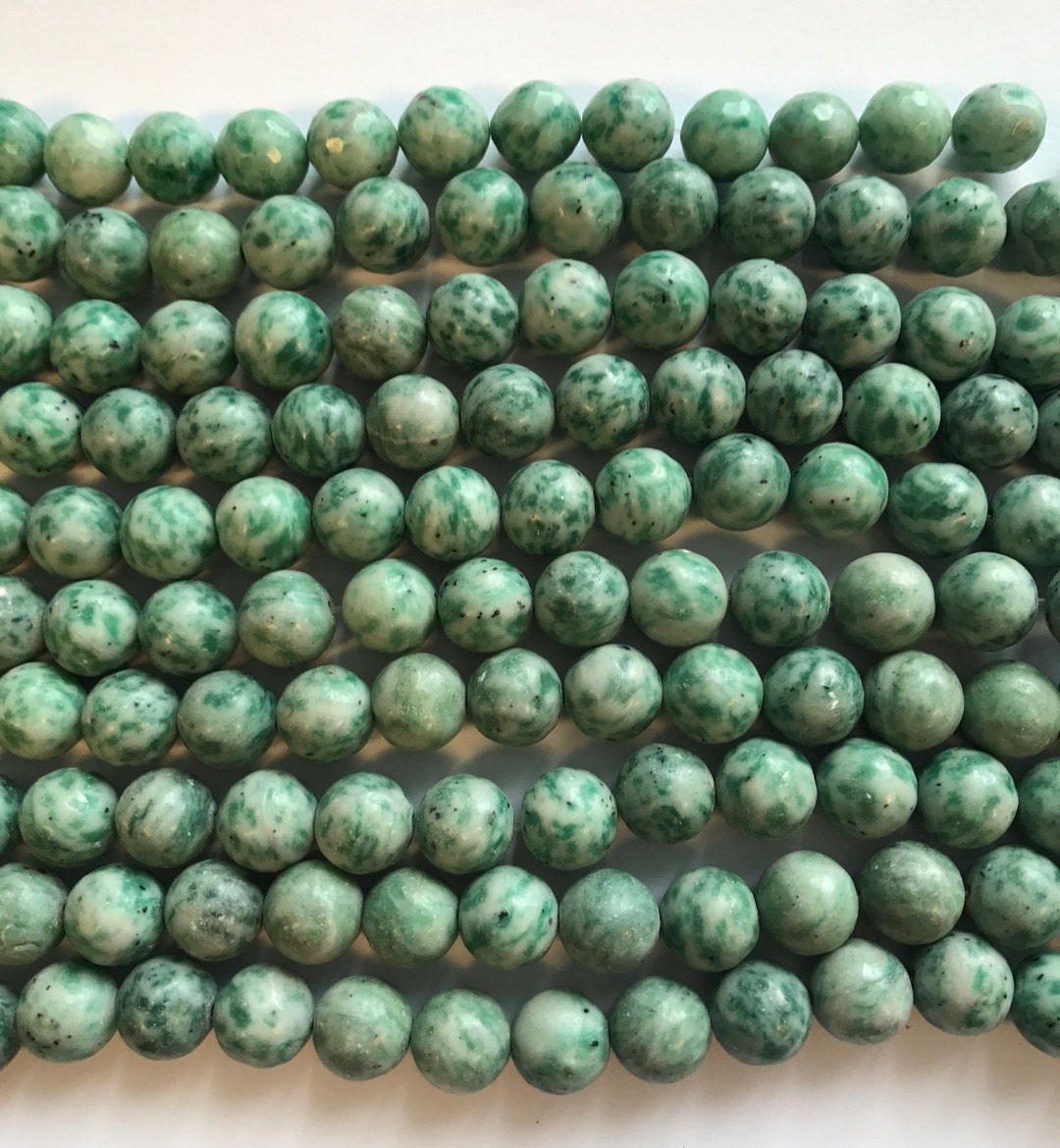 Chinese Jade Faceted 10mm Round Gemstone Bead --15.5 Inch Strand - Etsy