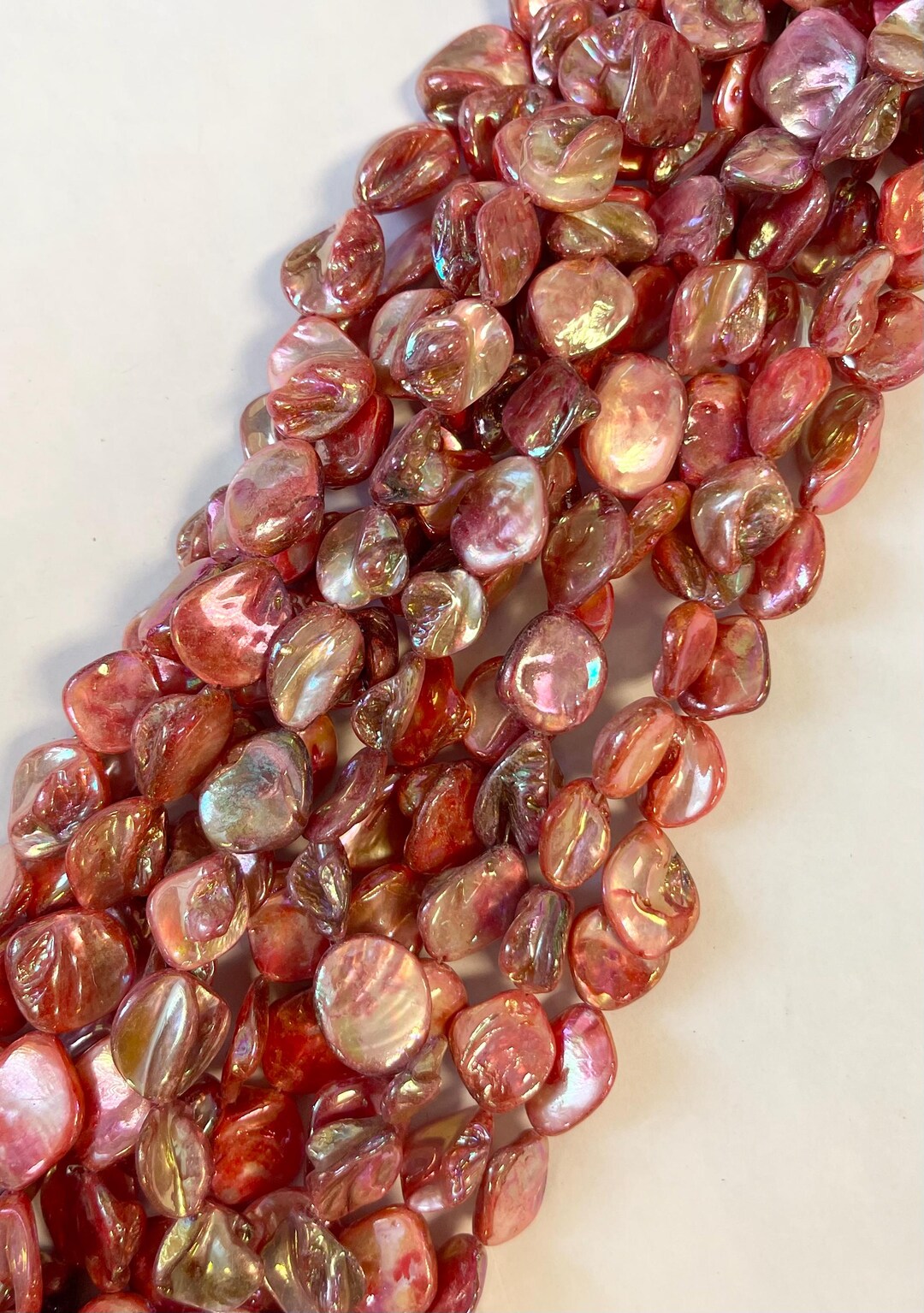 Shell 4-22mm Nugget Shell Beads -15.5 Inch Strand - Etsy