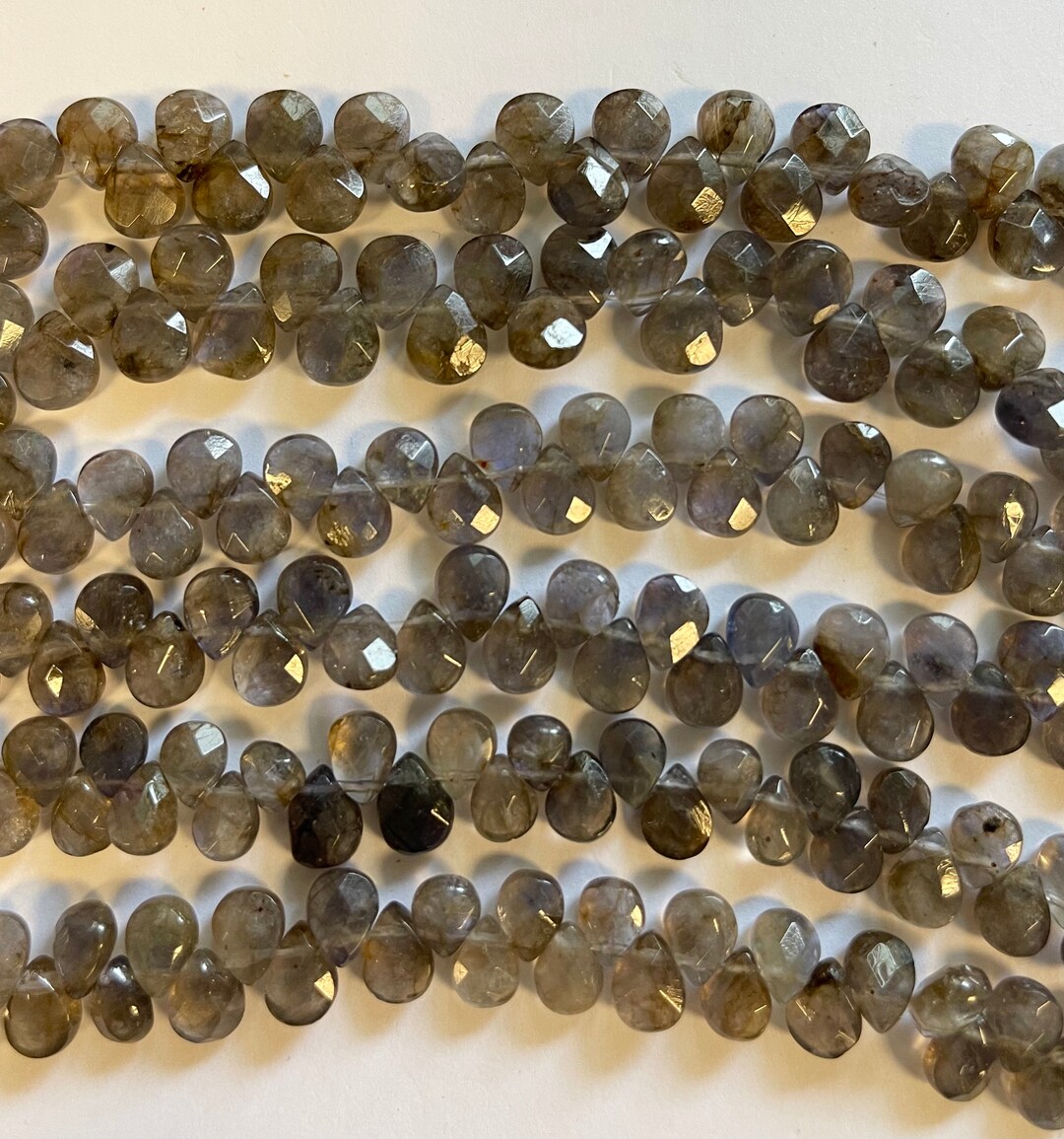 Natural Lolite 8x6x4mm 9x7x5mm 10x8x5mm Faceted Teardrop - Etsy UK