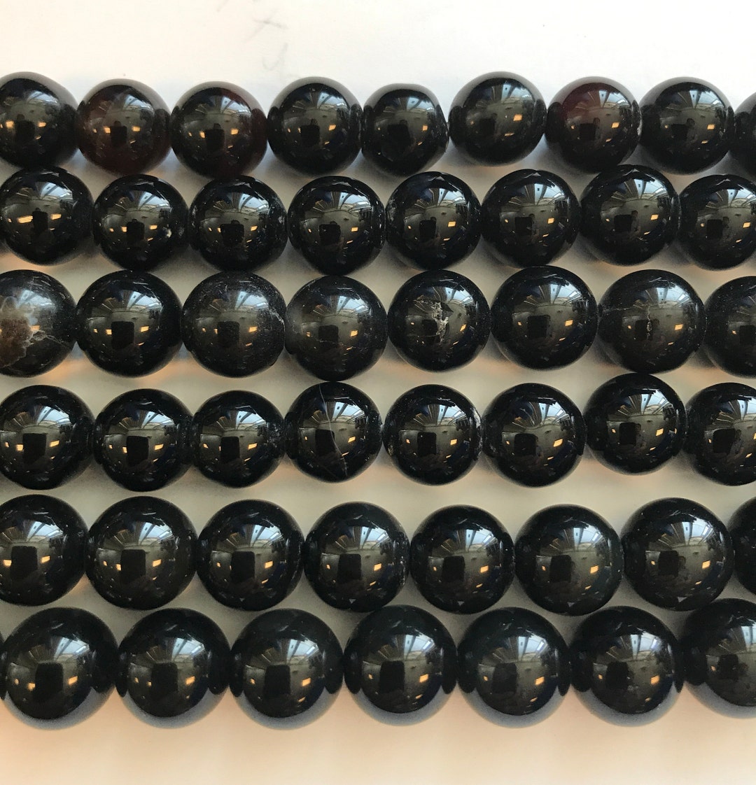Onyx Round 4mm 6mm 8mm 10mm 12mm Gemstone Bead -15 Inch Strand - Etsy