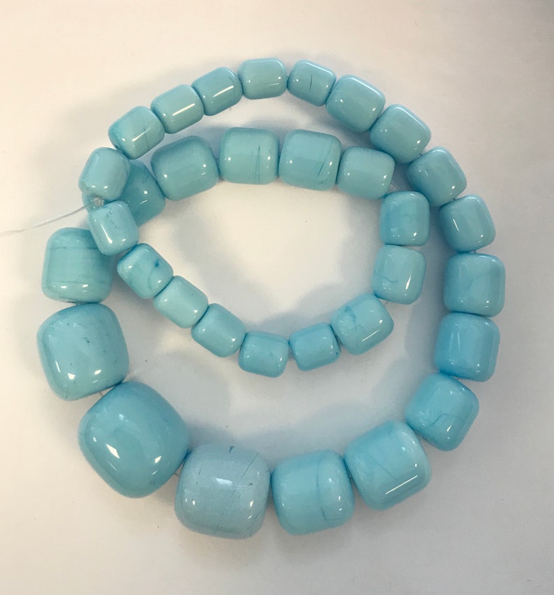 Blue Quartz 9x8-20x19mm Graduated Barrel Gemstone Beads 15.5 - Etsy
