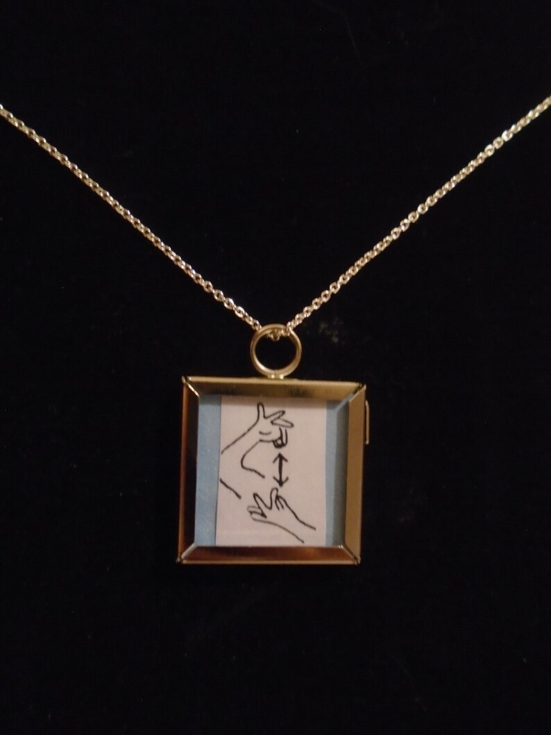Sign Language Necklace - Etsy