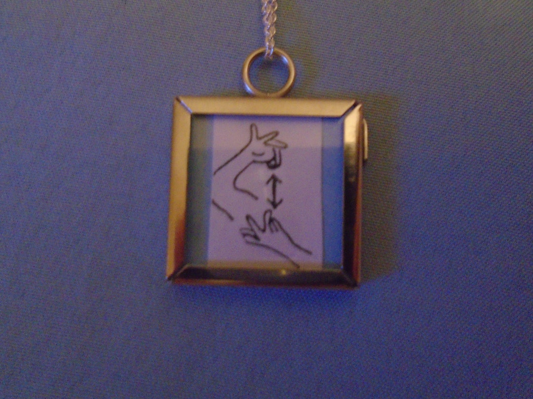 Sign Language Necklace - Etsy