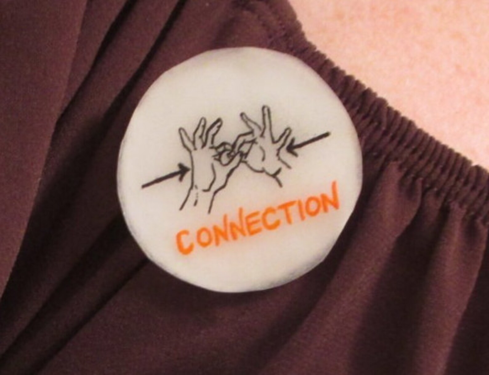 Sign Language "connection" Pin - Etsy