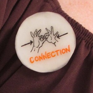 Sign Language "connection" Pin - Etsy
