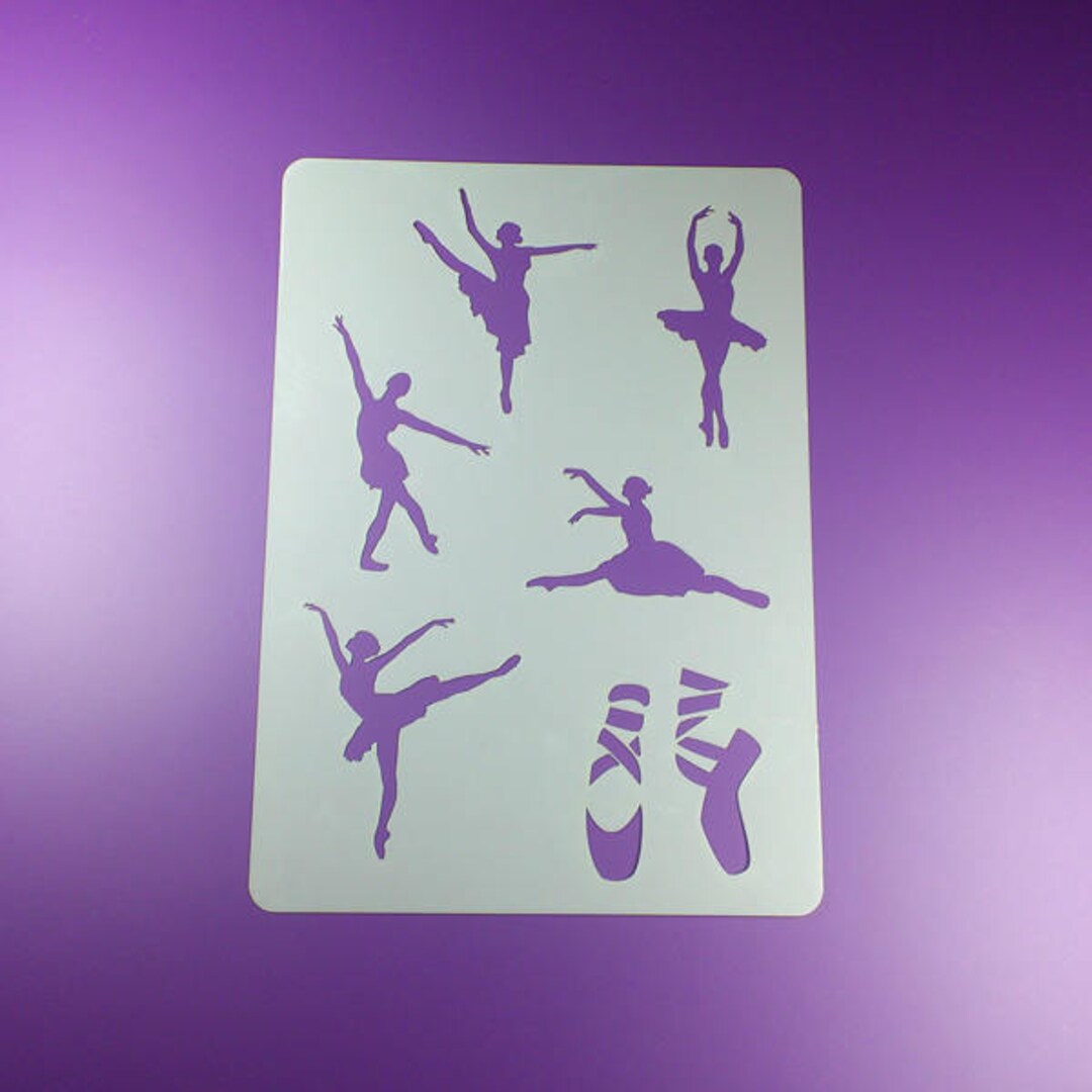 Stencil Ballerina Ballet Dancer 6 Motifs BA13 - Etsy