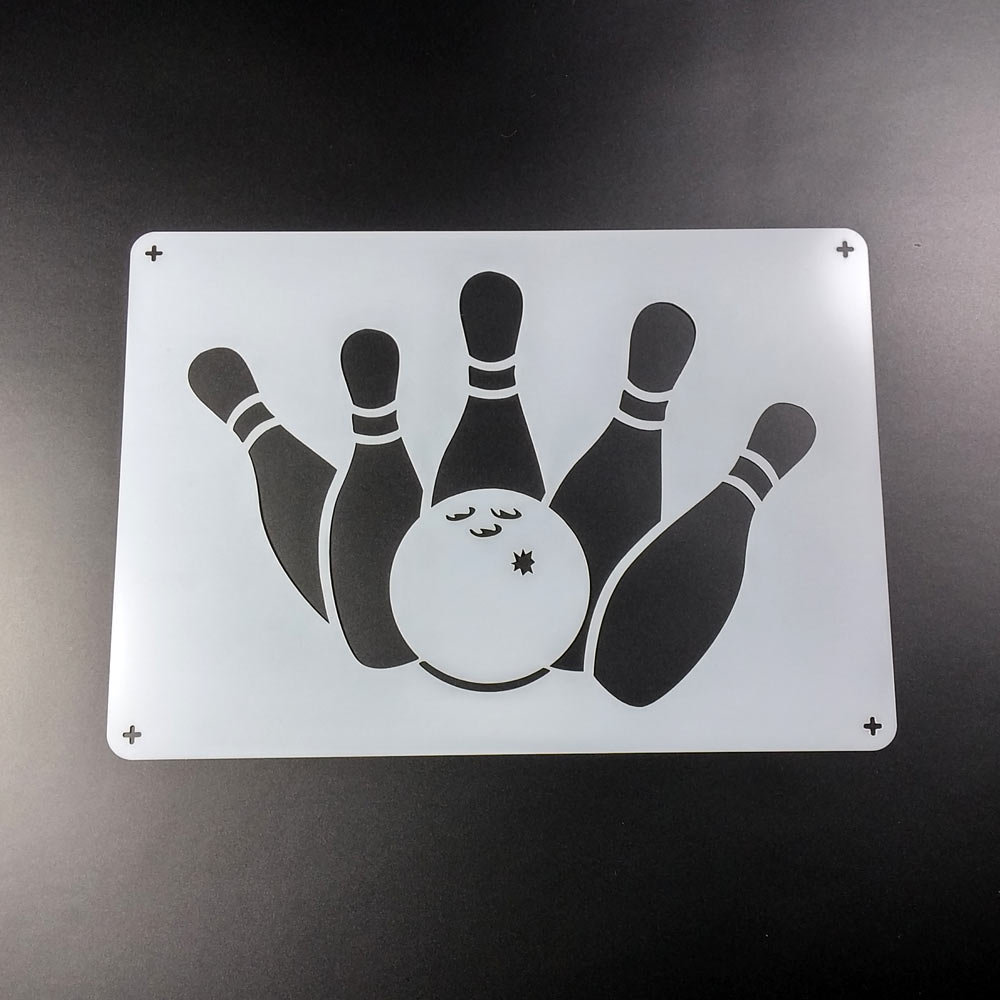 Bowling Pin Stencil