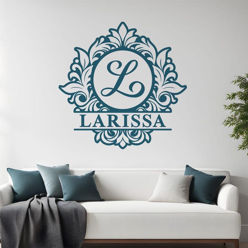 Monogram Set Acanthus Ornament SVG Letters Alphabet A - Z Plott Vector ...