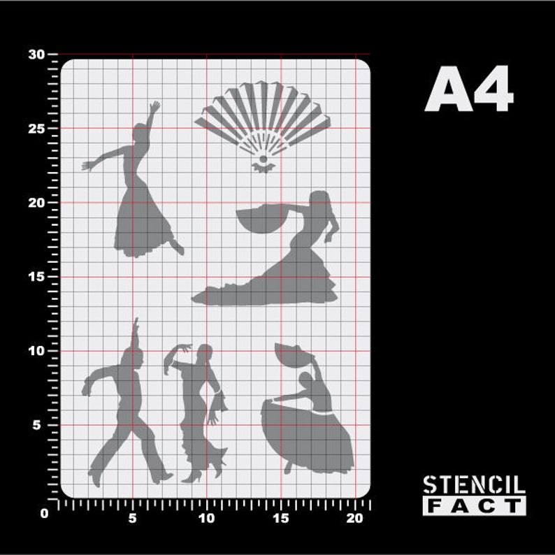 Template Flamenco dancer subjects Spain-BA39 | Etsy