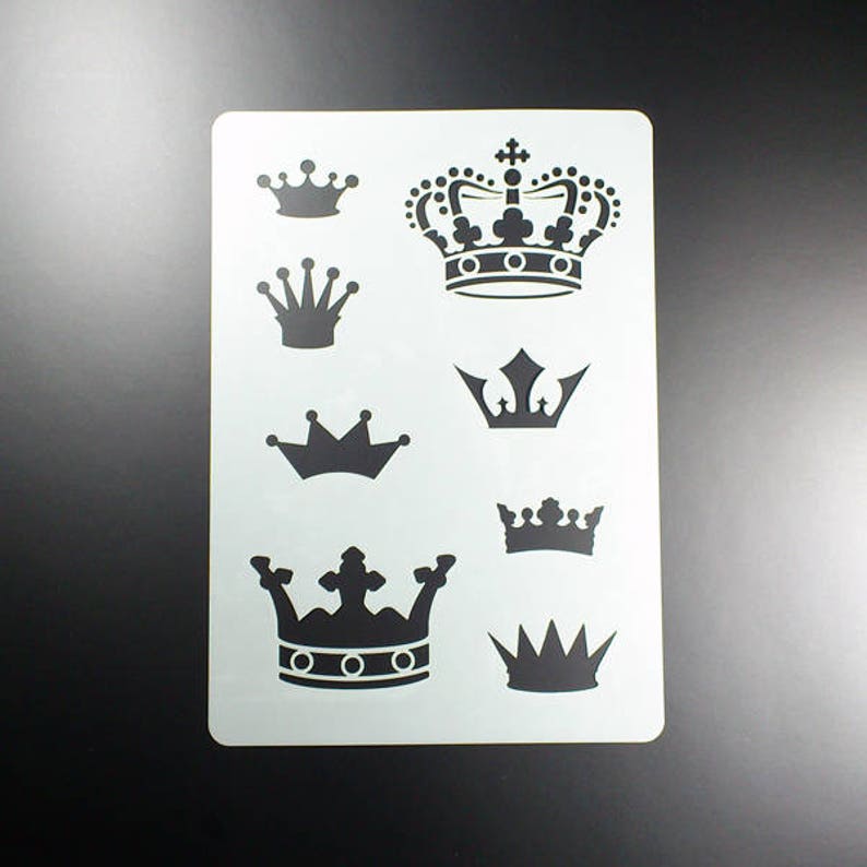 Stencil Crown 8 Crown Crown Motifs BA10 | Etsy