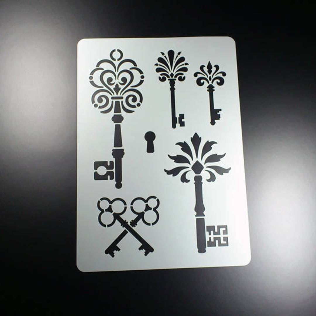 Stencil Key Victorian Key Skeleton Keyhole BA48 - Etsy