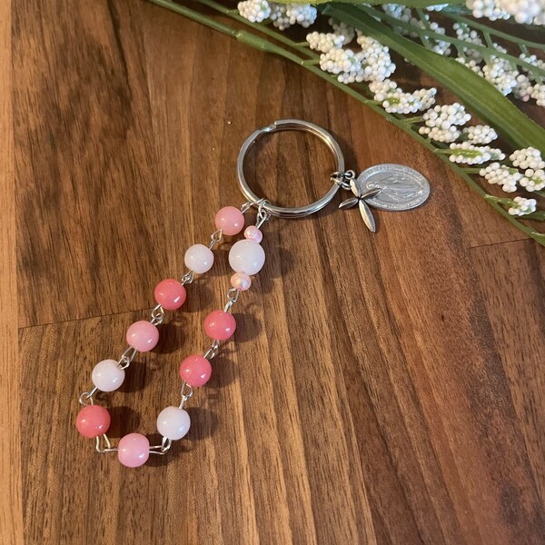 Rosary Keychain - Etsy