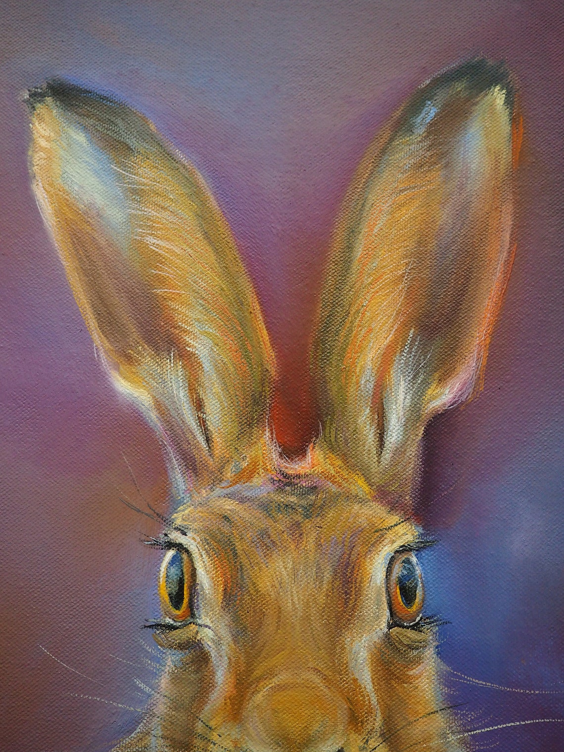 Hare Original Oil Painting - Etsy