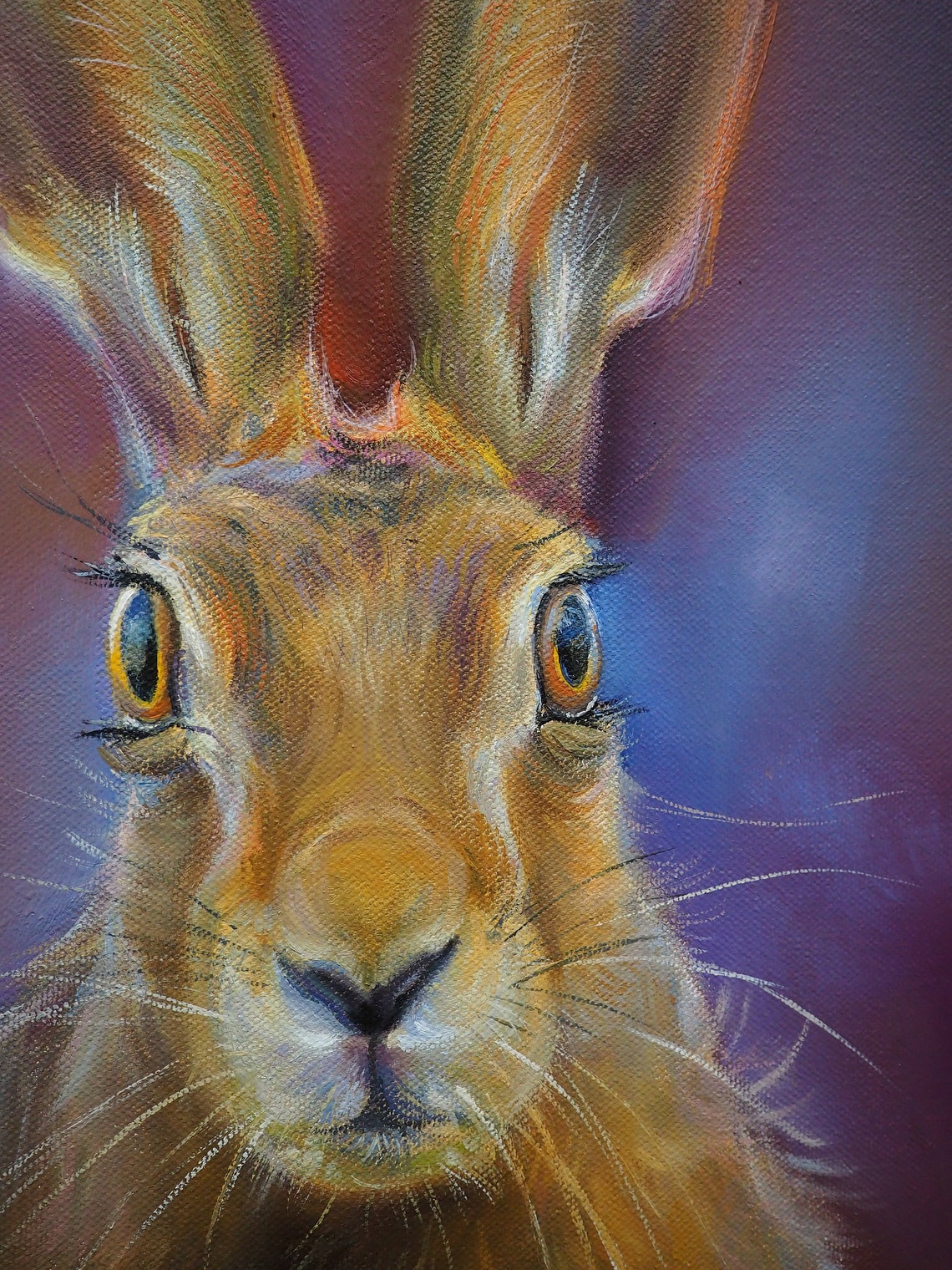 Hare Original Oil Painting - Etsy