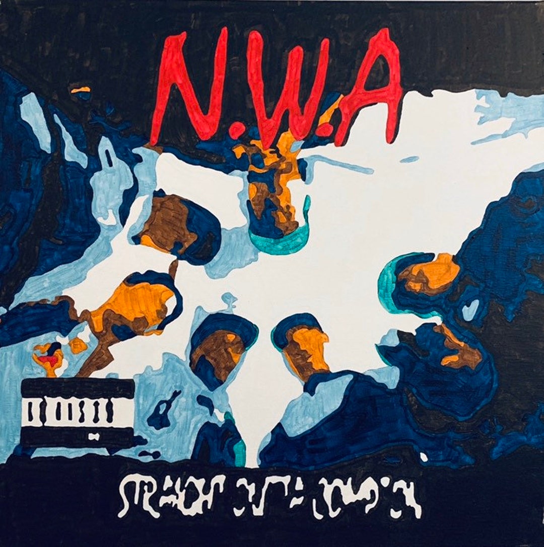 NWA Straight Outta Compton Album Cover Acrylic Painting PRINT - Etsy