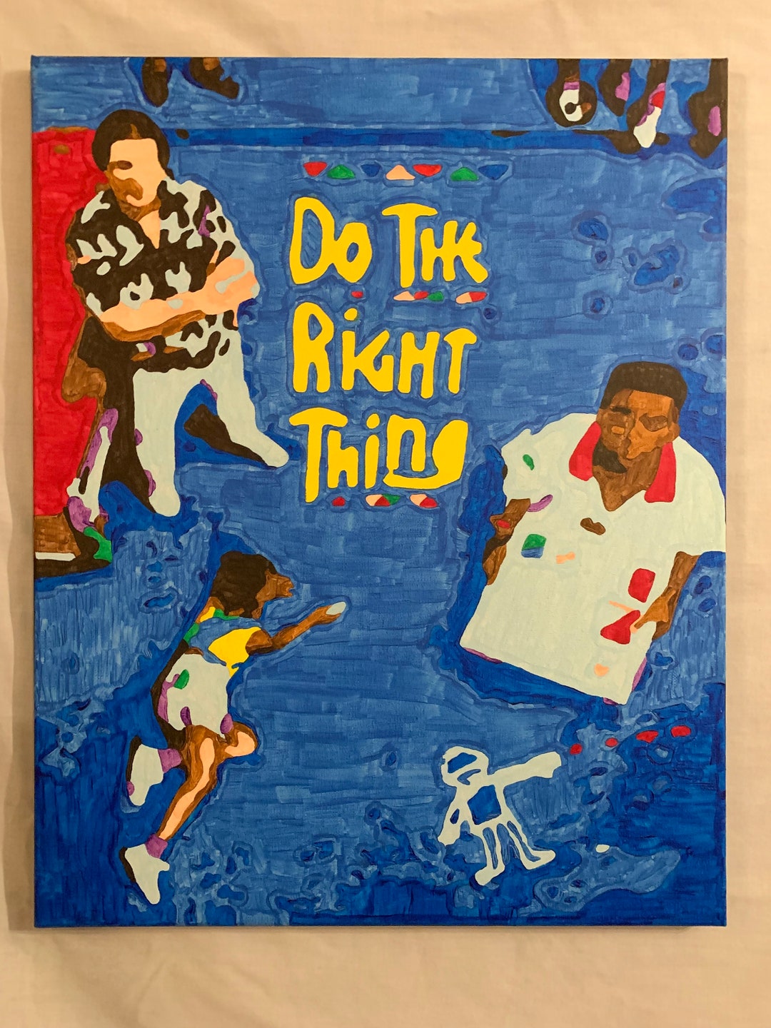Do the Right Thing Movie Poster Acrylic ORIGINAL Painting Canvas 20 X ...