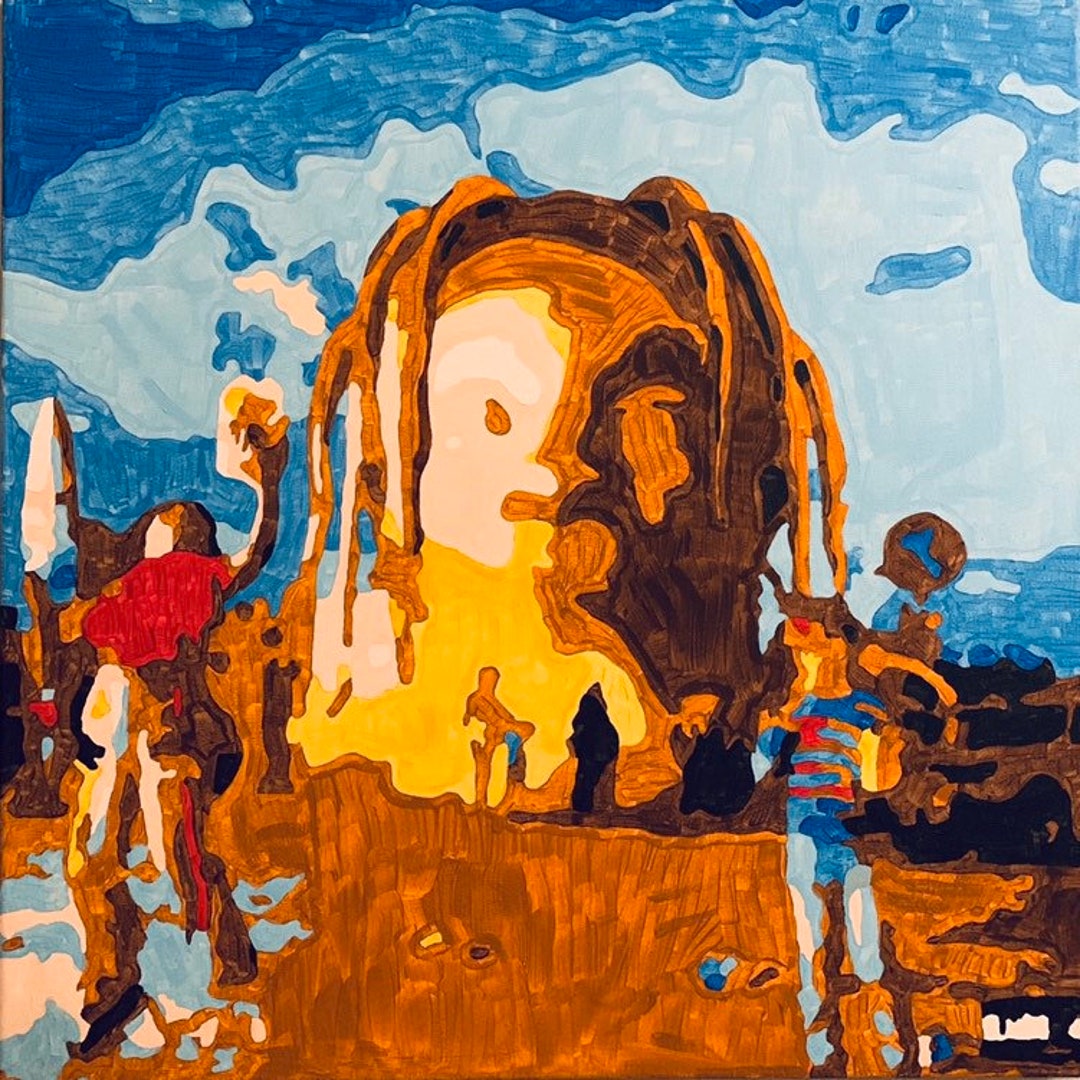Travis Scott Astroworld Album Cover Acrylic Painting PRINT - Etsy