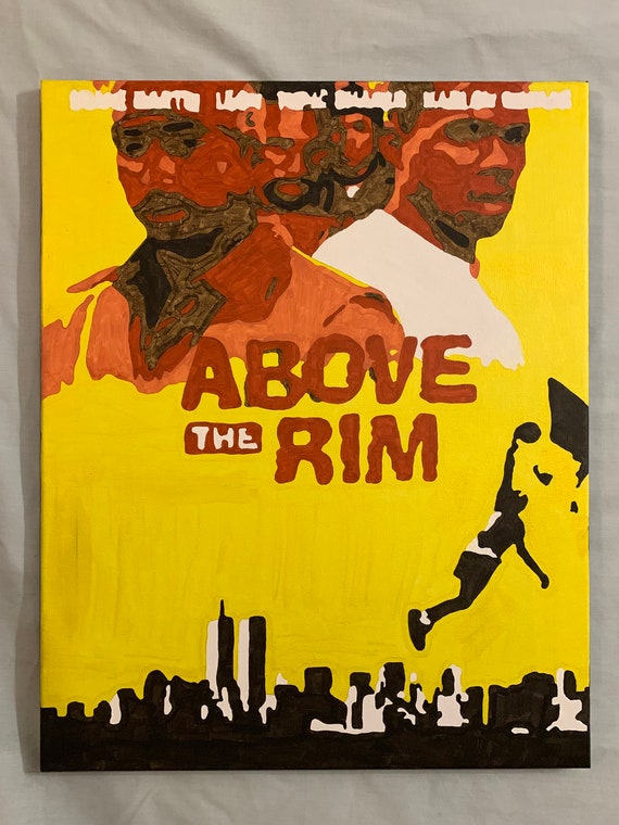 Above The Rim Movie Poster Acrylic ORIGINAL Painting Canvas 20 | Etsy