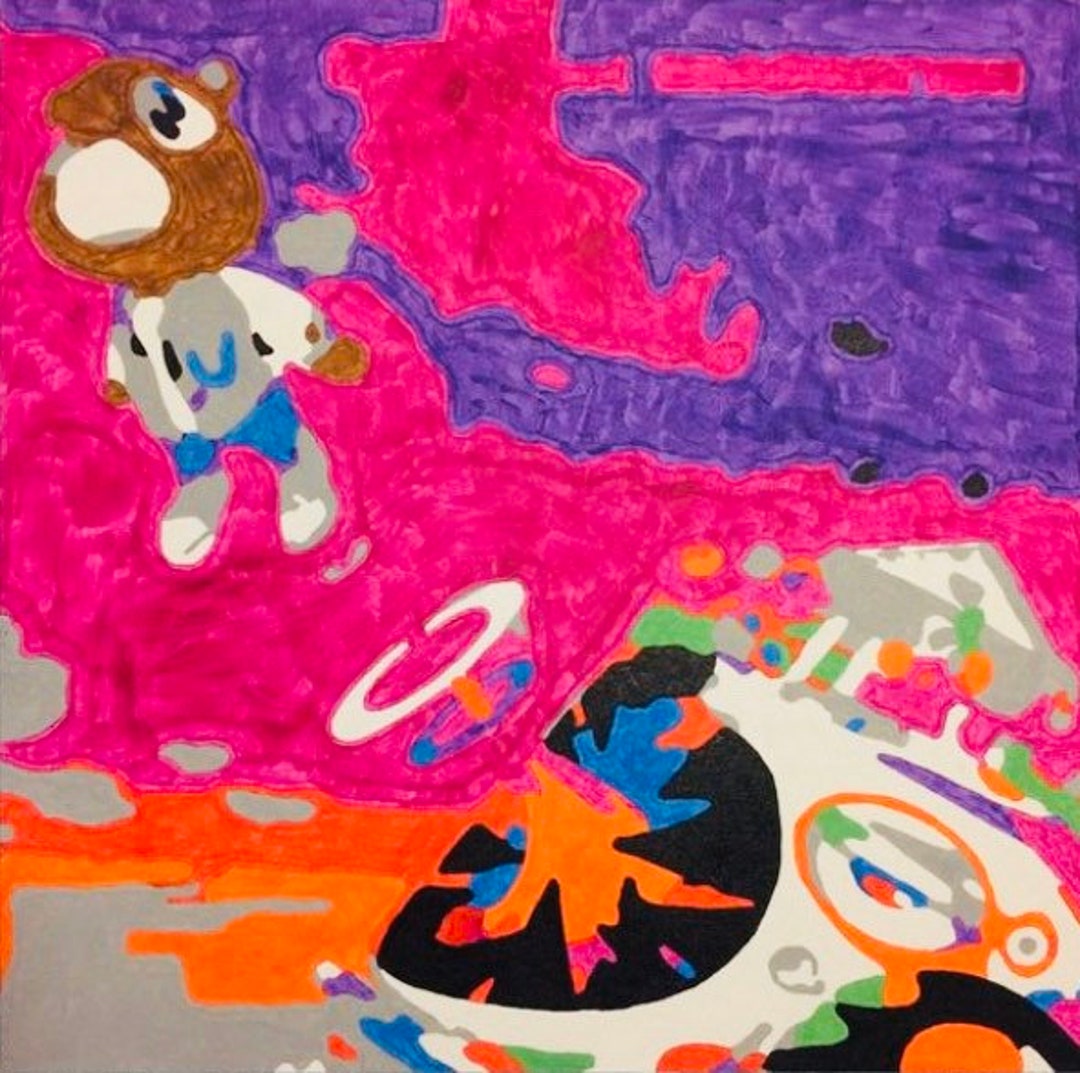 Kanye West Graduation Album Cover Acrylic Painting PRINT - Etsy UK