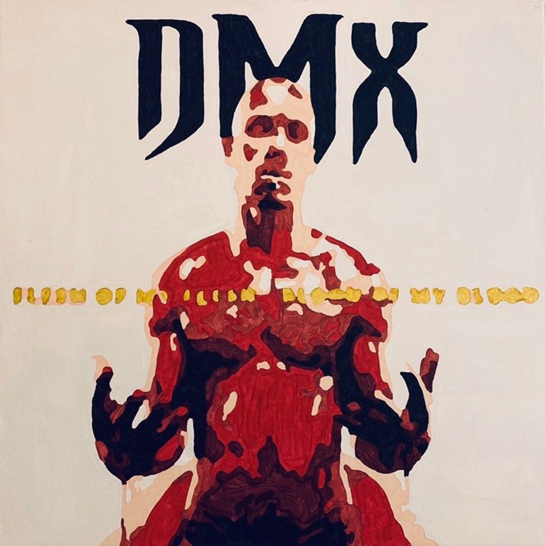 DMX Flesh of My Flesh Blood of My Blood Album Cover Acrylic Painting ...