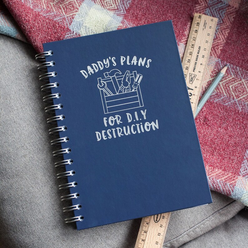 Fathers Day Journal Gift Personalised Notebook for Dad DIY | Etsy