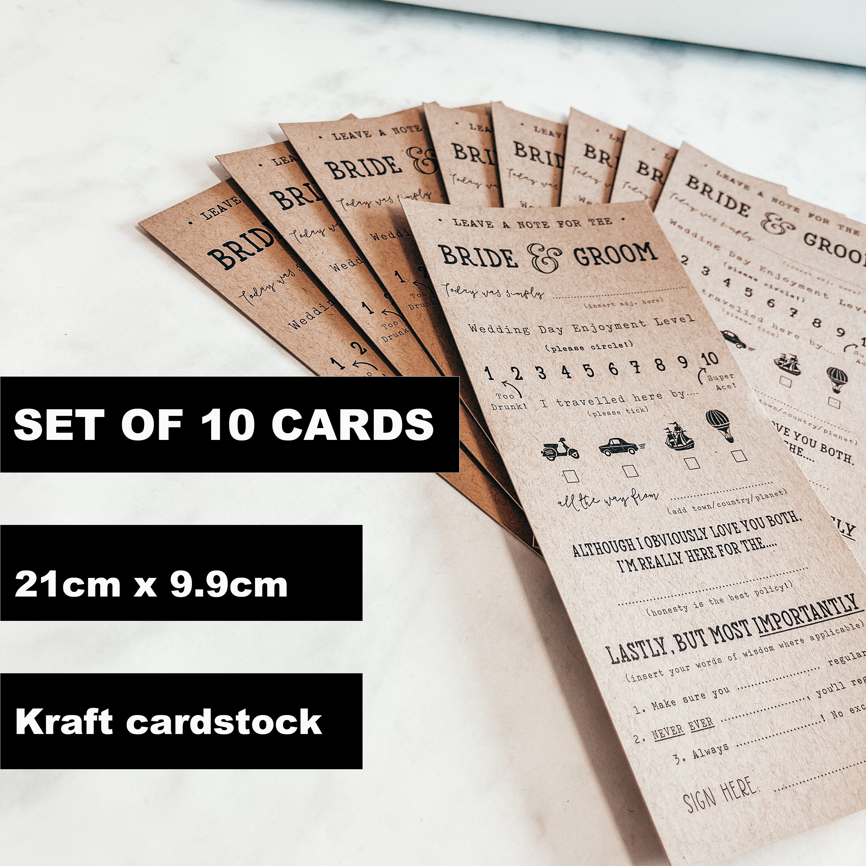 Funny Wedding Bride and Groom Score Cards Mr and Mrs Advice - Etsy