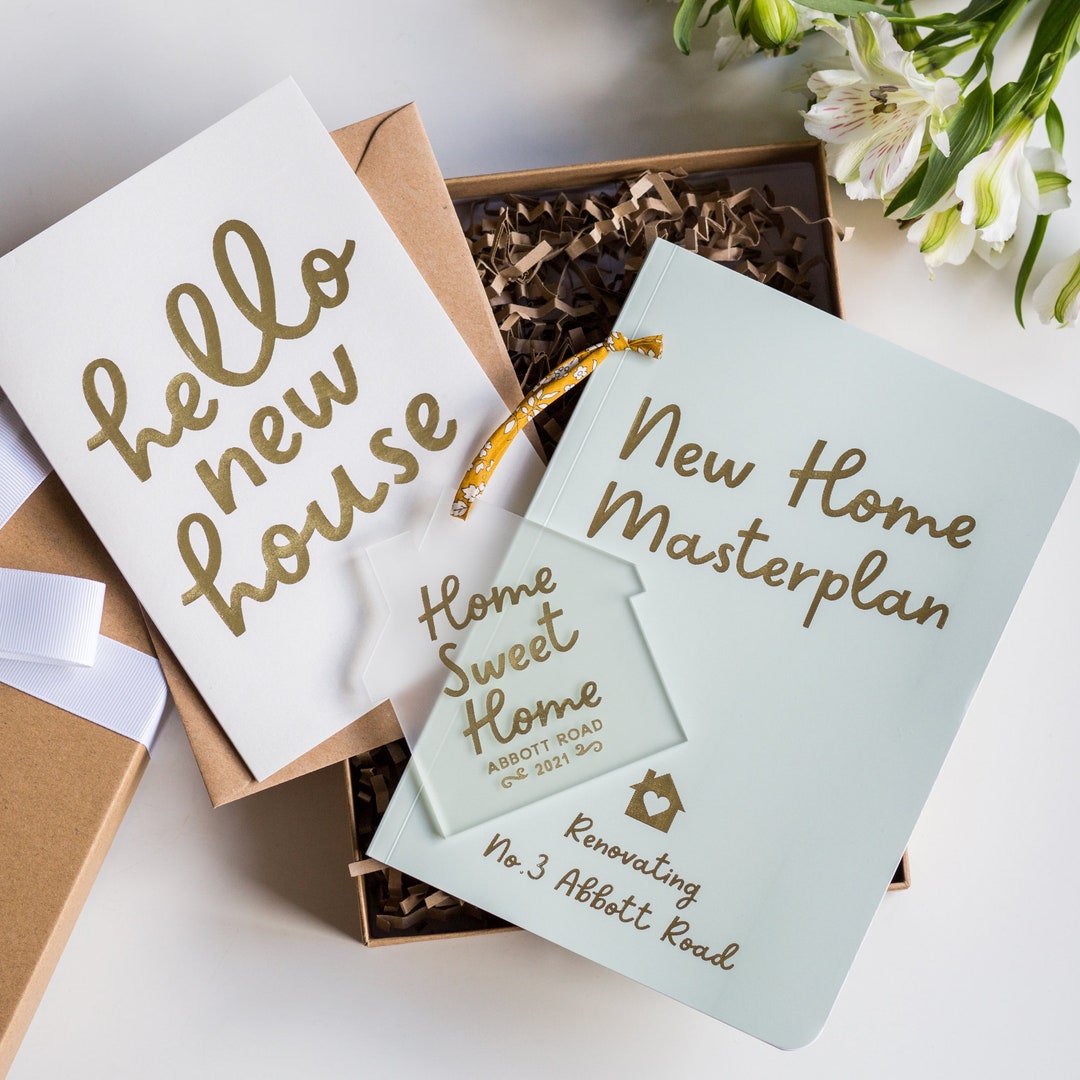 New Home Gift Box, Personalised Housewarming Gift for Friend, Happy New ...