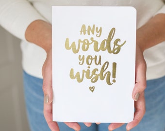 Shoot for the Moon Foil Card, Good Luck Card, Supportive Card, Thinking ...