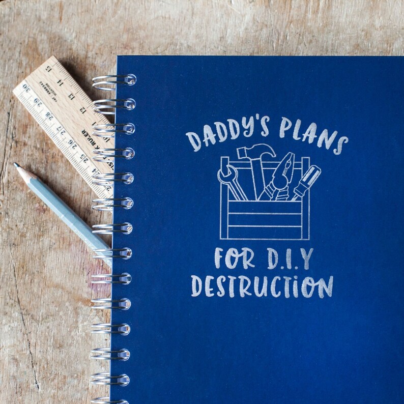 Fathers Day Journal Gift Personalised Notebook for Dad DIY | Etsy