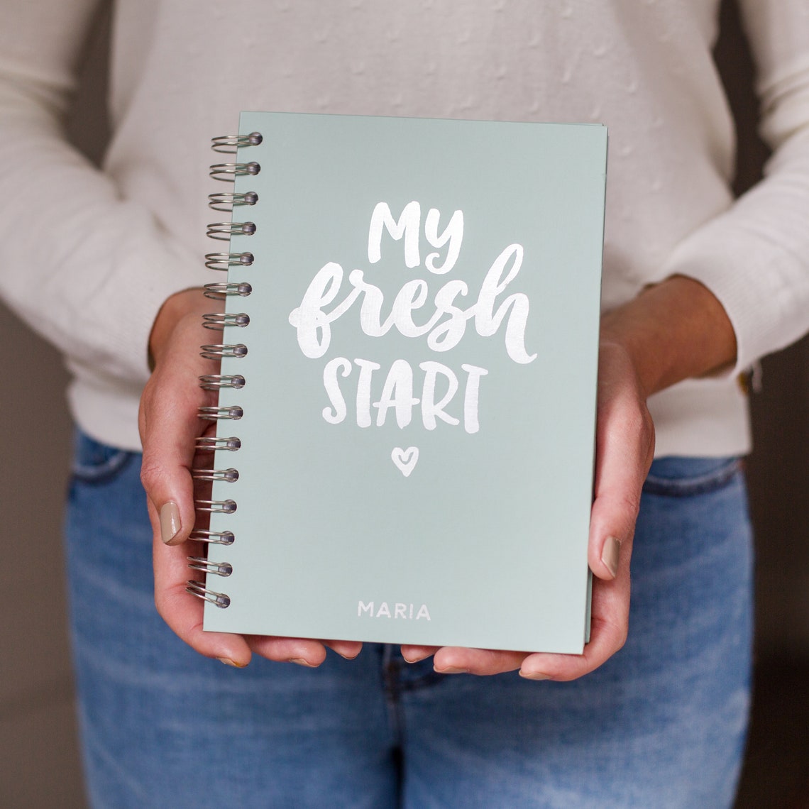 Personalised Fresh Start Journal Wellness Diary Foil | Etsy