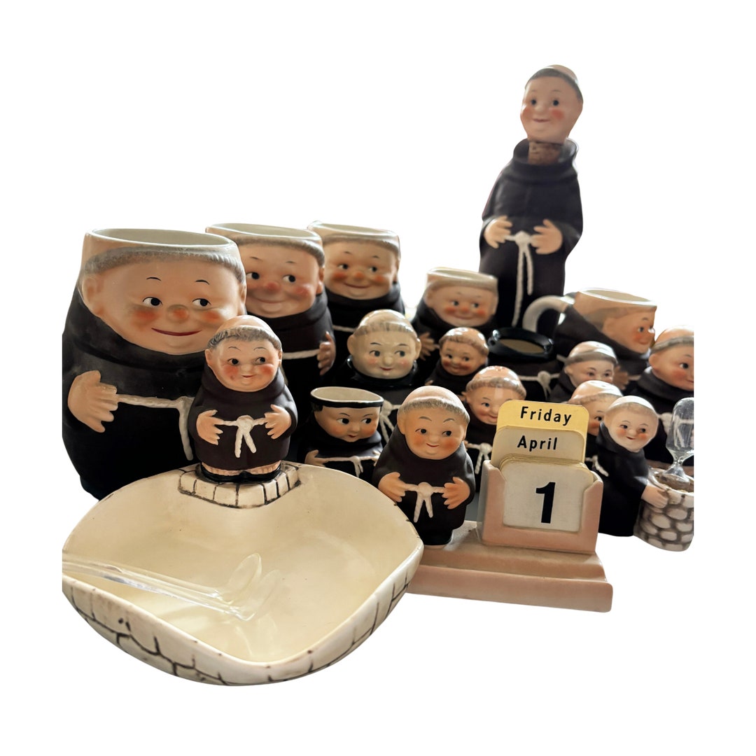 Vintage 18 Pieces Hummel Goebel Friar Tuck Monk Figurines, Items From ...