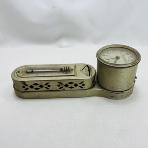 Steampunk Antique Thermostat, Vintage Clock Thermometer, Minneapolis ...