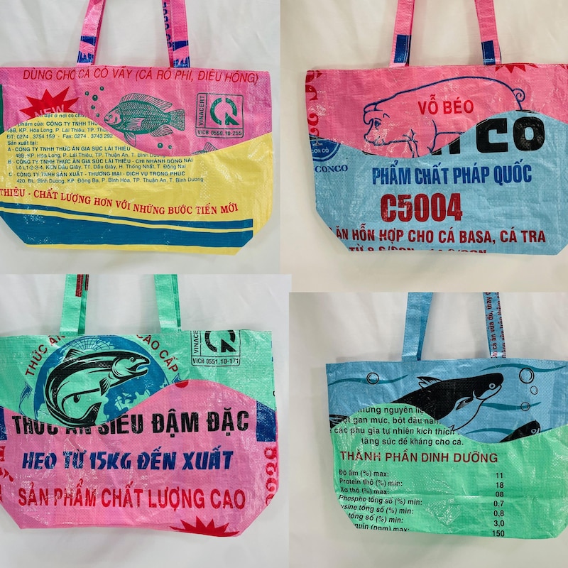 Grocery Tote Bag Upcycled - Etsy