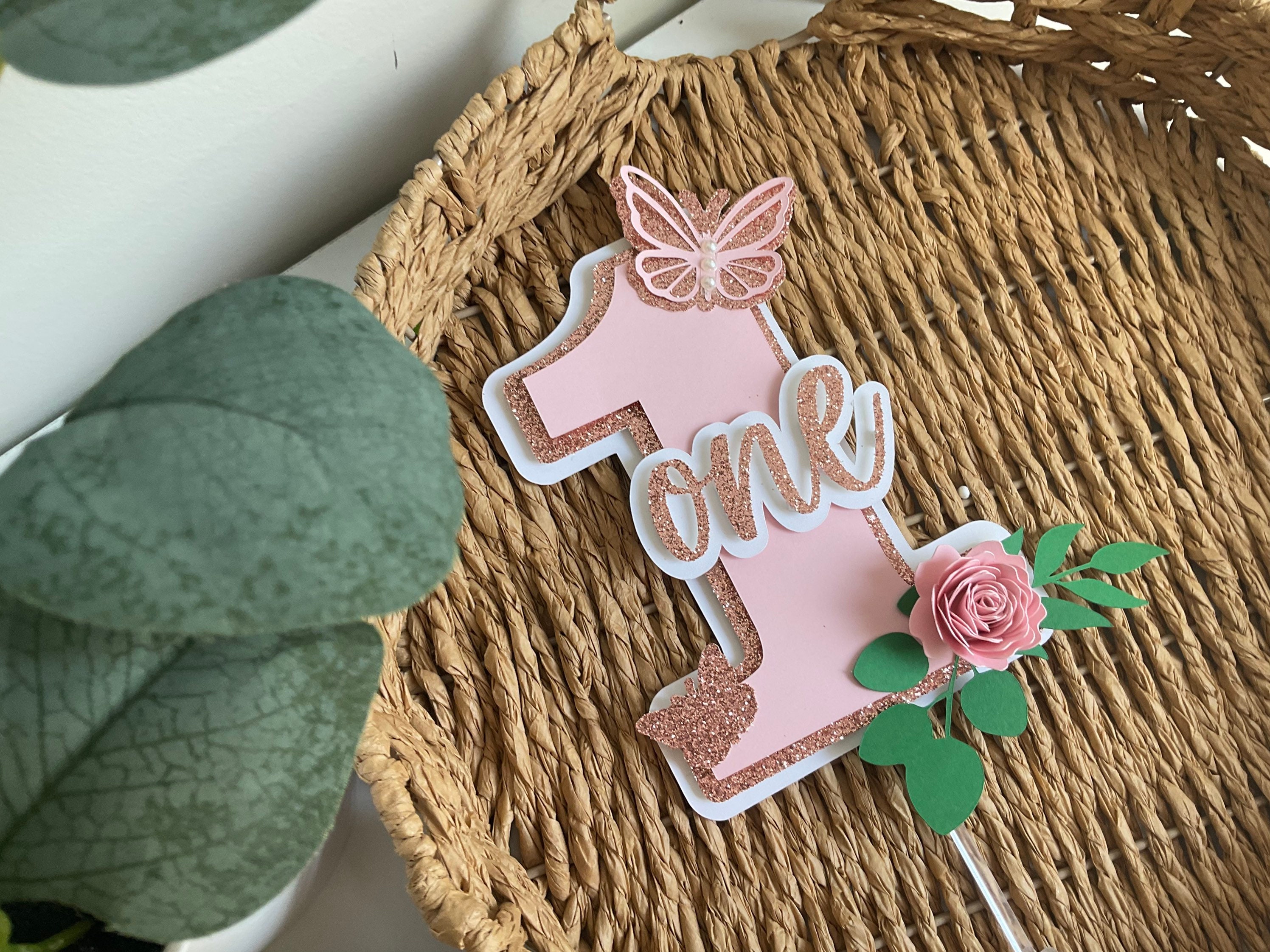 Personalized Age Number Birthday Topper 3D Flower Cake - Etsy