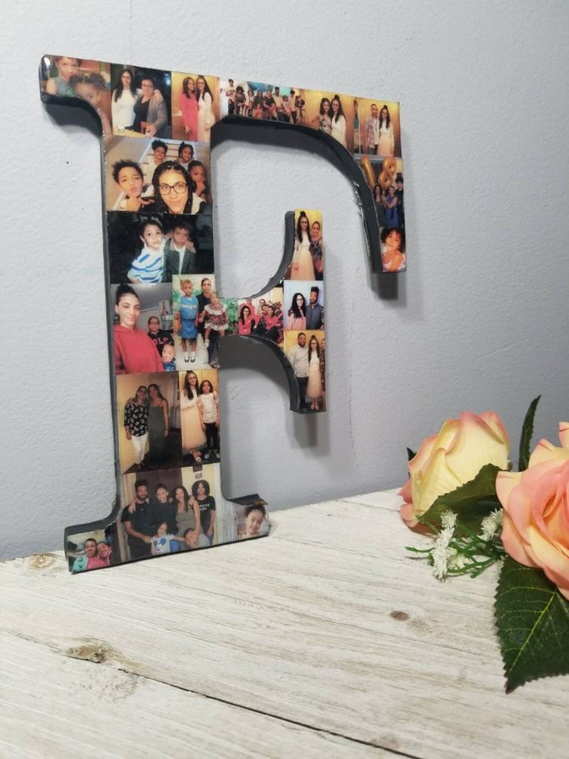 Personalized letters with resin finish personalized photo | Etsy