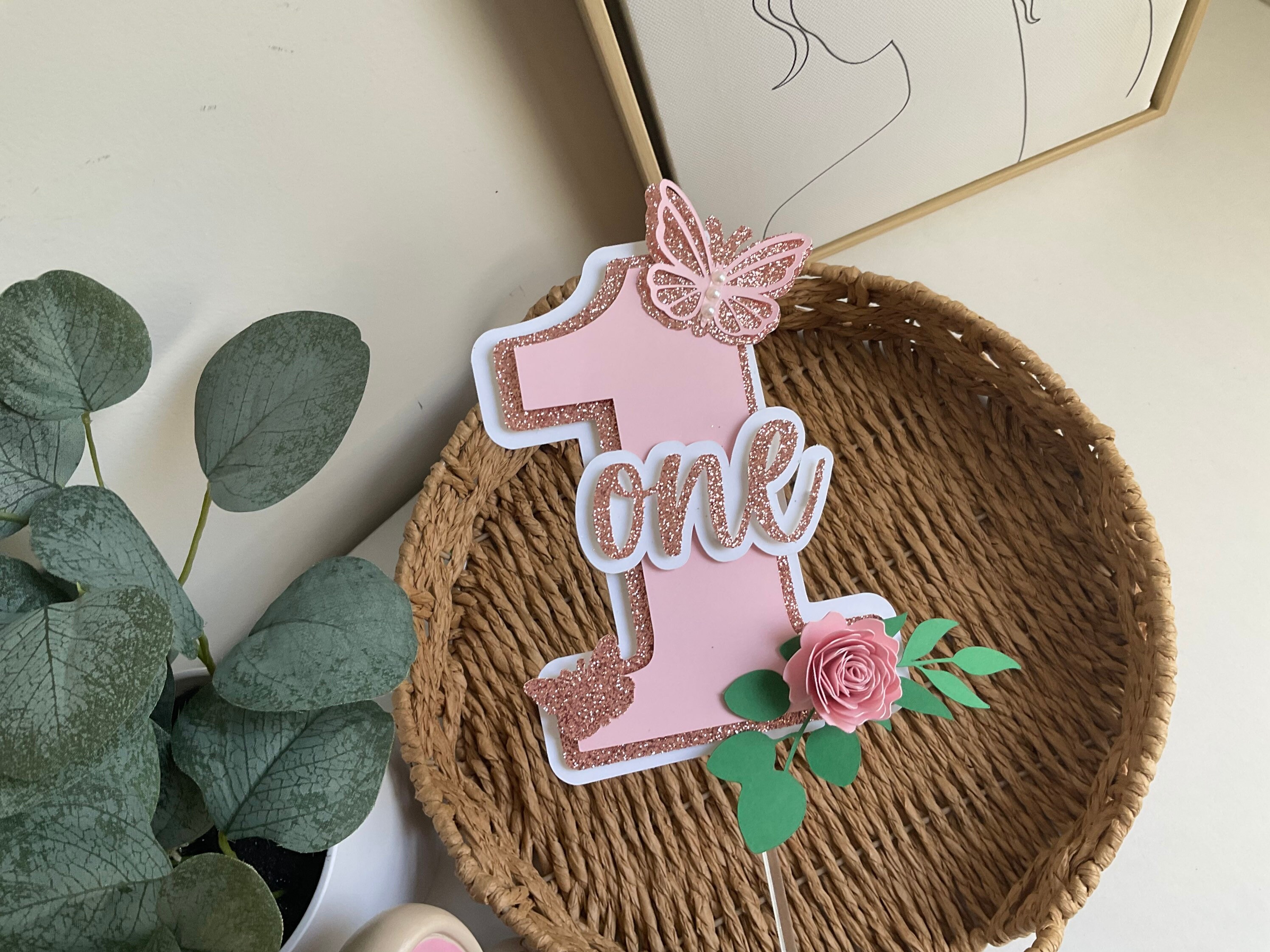 Personalized Age Number Birthday Topper 3D Flower Cake - Etsy