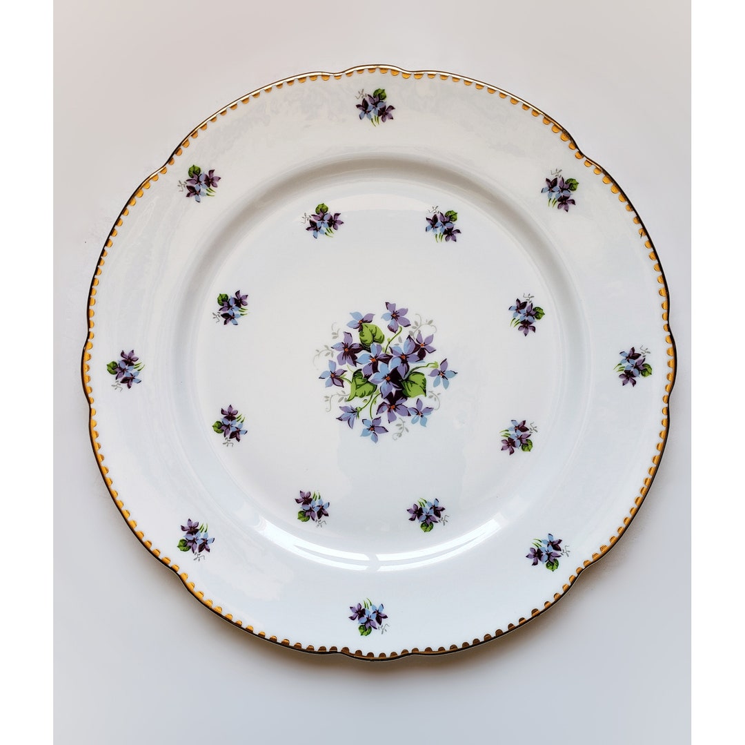 Set of 4 Royal Stafford sweet Violets Dinner Plates, Made in England ...