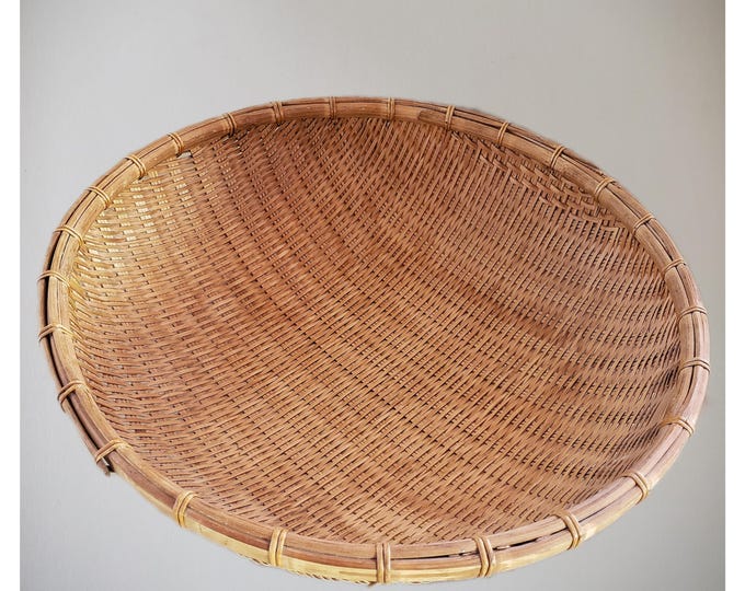 Large Winnowing Basket, Handwoven Traditional Artisan Basketry - Etsy