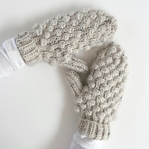 Cute Crochet Mittens Pattern: Bubble Wrap Mittens - Etsy